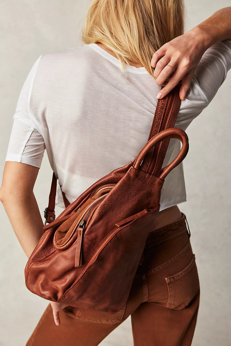 Free People We The Free Soho Convertible Sling/Distressed Brown ...